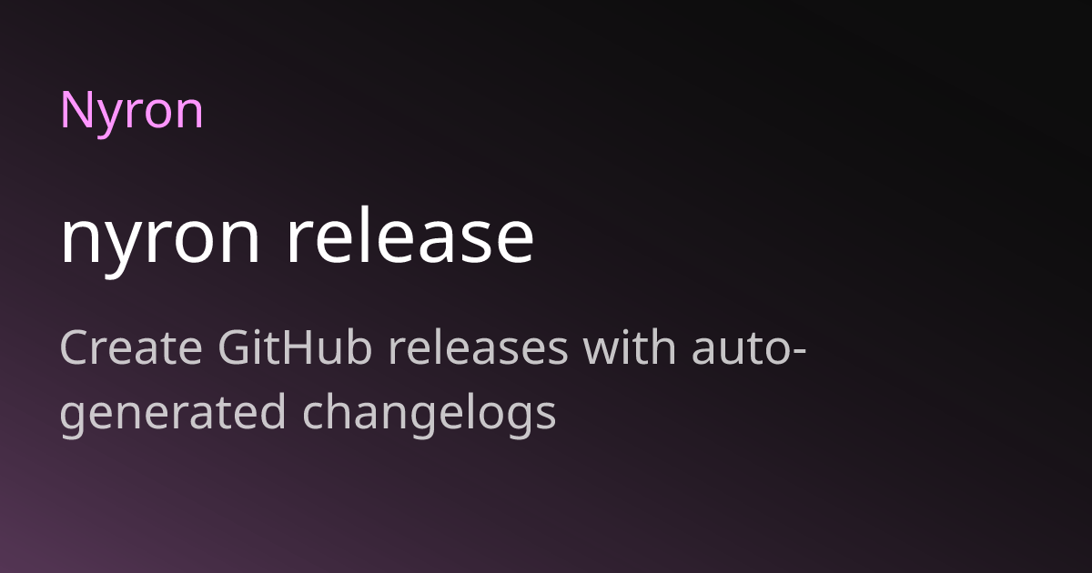 nyron release | Nyron
