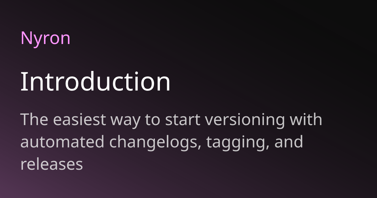 Introduction | Nyron